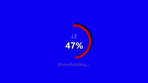Animated loading bar counting icon on a ... | Stock Video | Pond5