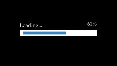 Animated loading bar counting icon on a ... | Stock Video | Pond5