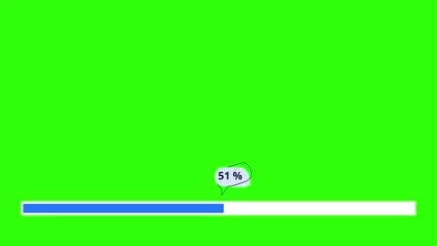Animated loading bar with percentage and... | Stock Video | Pond5
