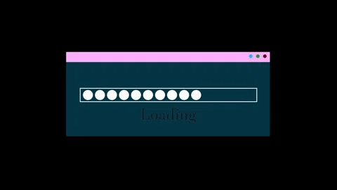 Animated loading bar. Progress animation... | Stock Video | Pond5