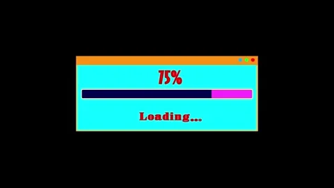 Animated loading bar. Progress animation... | Stock Video | Pond5