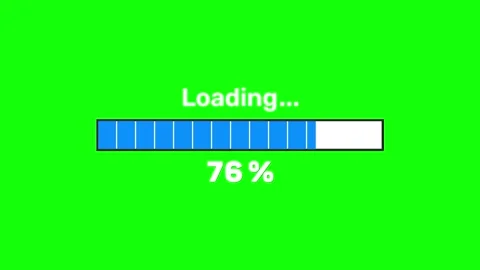 Animated Loading Bar Progress on Green S... | Stock Video | Pond5