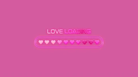 animated loading heart shape, pink abstr... | Stock Video | Pond5