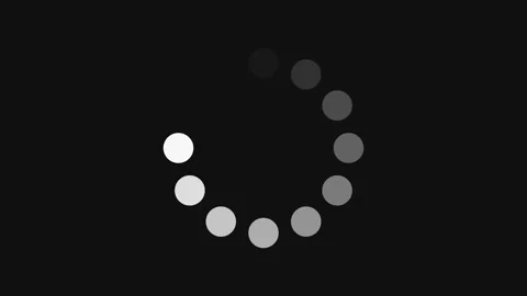 Animated Loading Spinner on Dark Backgro... | Stock Video | Pond5