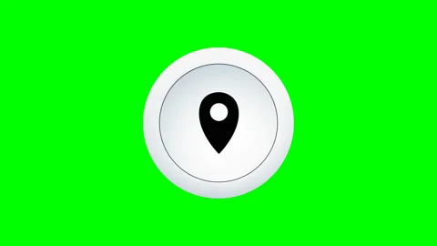 Animated location icon popping up on a g... | Stock Video | Pond5