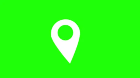 animated location icon red and white map... | Stock Video | Pond5