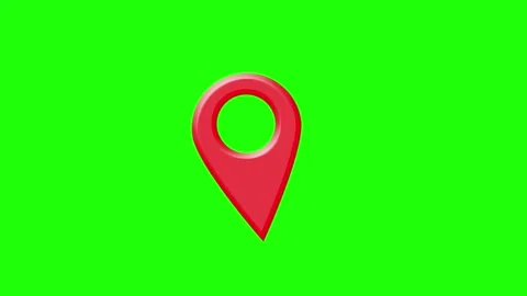 animated location icon red and white map... | Stock Video | Pond5
