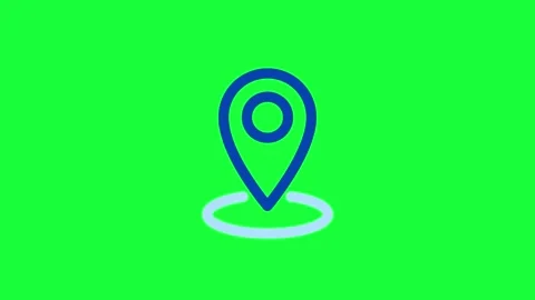 Animated Location Pin icon background a... | Stock Video | Pond5