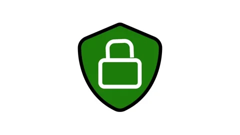 Animated lock icon on a white color back... | Stock Video | Pond5