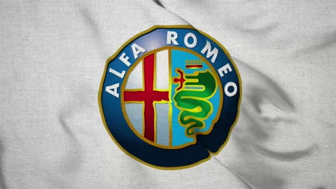 Animated logo of the ALFA ROMEO brand. A... | Stock Video | Pond5