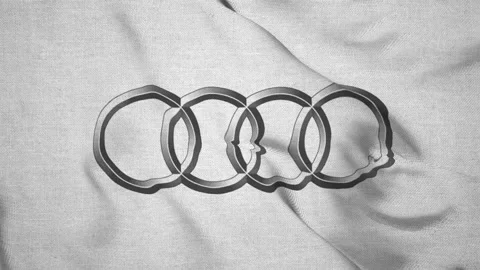 Animated logo of the AUDI brand. AUDI br... | Stock Video | Pond5