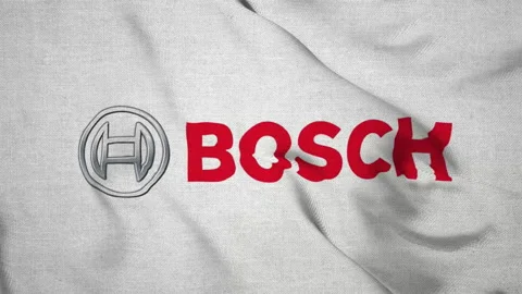 Animated logo of the BOSCH brand. BOSH b... | Stock Video | Pond5