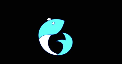 animated Logo fresh seafood, fish with t... | Stock Video | Pond5