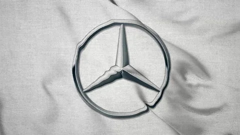 Animated logo of the MERCEDES brand. MER... | Stock Video | Pond5