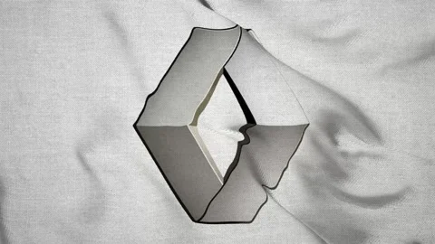Animated logo of the RENAULT brand. RENA... | Stock Video | Pond5