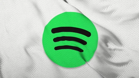 Animated logo of the SPOTIFY MUSIC app. ... | Stock Video | Pond5