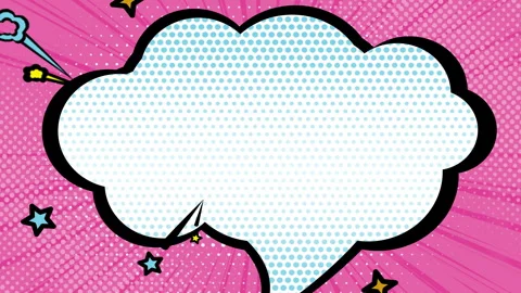 Animated looped pop art background. | Stock Video | Pond5