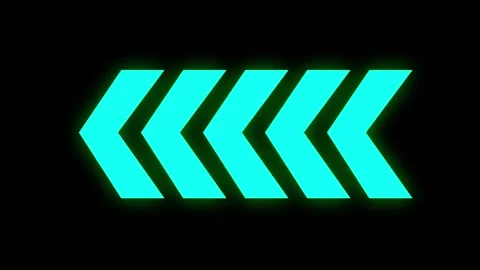Animated looping swipe left arrow pointi... | Stock Video | Pond5