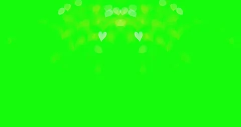 Animated love hearts on green screen bac... | Stock Video | Pond5