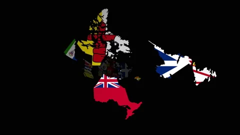 Animated map of administrative divisions... | Stock Video | Pond5
