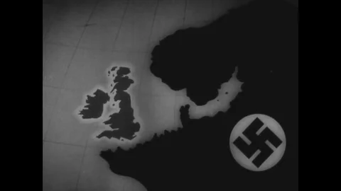 Animated map depicts German invasion pla... | Stock Video | Pond5