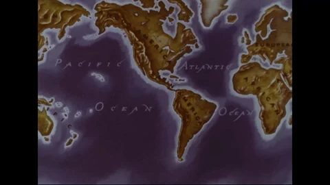 An animated map focuses in on the Philip... | Stock Video | Pond5