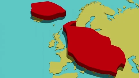 Animated Map of Malta | Stock Video | Pond5