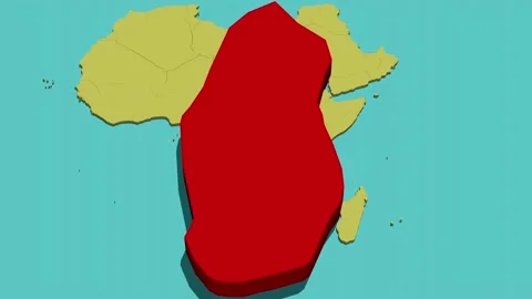 Animated Map of Qatar (Africa) (قطر) | Stock Video | Pond5