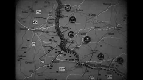 Animated map showing locations of battle... | Stock Video | Pond5