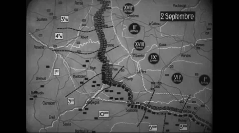 Animated map showing locations of battle... | Stock Video | Pond5