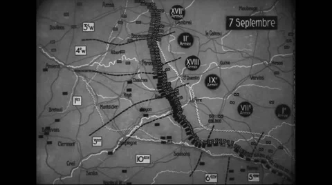 Animated map showing locations of battle... | Stock Video | Pond5
