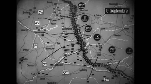 Animated map showing locations of battle... | Stock Video | Pond5