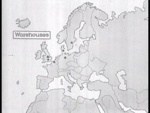 An animated map shows the General Motors... | Stock Video | Pond5