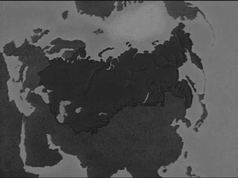 An animated map shows military routes fo... | Stock Video | Pond5