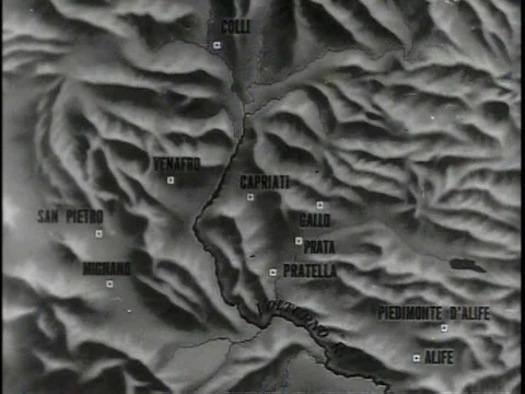 An animated map shows troop movement and... | Stock Video | Pond5