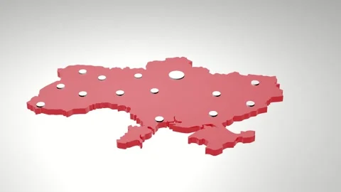 Animated map of Ukraine. War with Russia... | Stock Video | Pond5