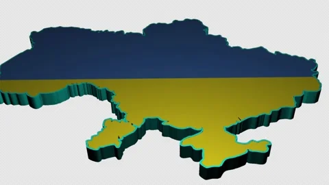Animated Map Of Ukraine(Transparent Bg U... | Stock Video | Pond5