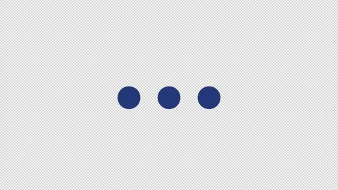 Animated meatball menu color ui icon | Stock Video | Pond5