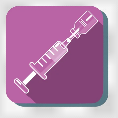 Animated Medical Icon: Animated Shot Vac... | Stock Video | Pond5