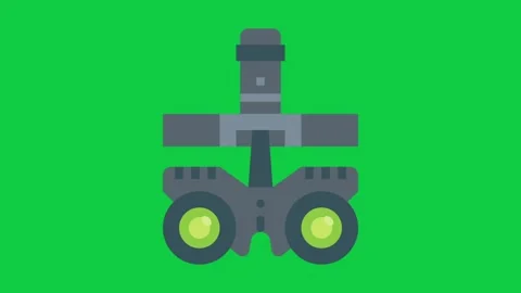 Animated military robot icon for defense... | Stock Video | Pond5
