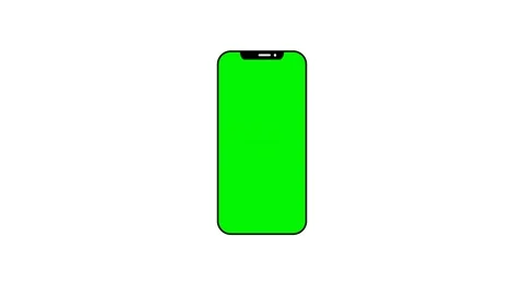 Animated mobile phone mockup with green ... | Stock Video | Pond5