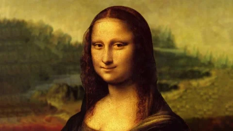 Animated Mona Lisa painted by Leonardo d... | Stock Video | Pond5