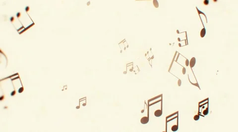Animated Background With Musical Notes Stock Footage ~ Royalty Free ...
