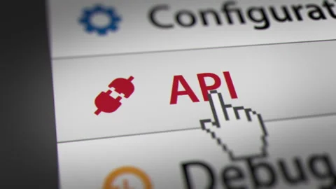 Animated Mouse Cursor Clicking API UI on... | Stock Video | Pond5
