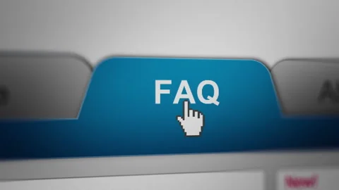 Animated Mouse Cursor Clicking FAQ Tab U... | Stock Video | Pond5