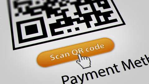 Animated Mouse Cursor Clicking "Scan QR ... | Stock Video | Pond5