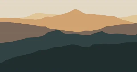 animated natural background mountains li... | Stock Video | Pond5