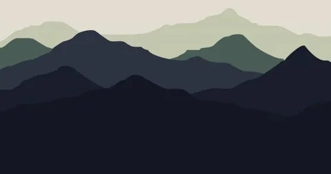 animated natural gradient layered mounta... | Stock Video | Pond5