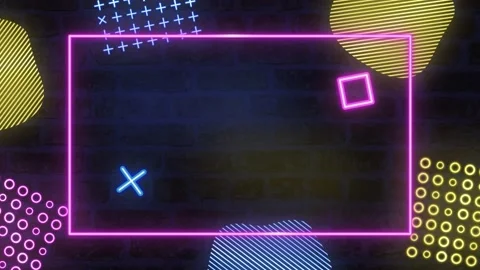 Animated Neon Colored Background - Sign | Stock Video | Pond5