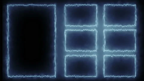 Animated neon frame for captions and tit... | Stock Video | Pond5